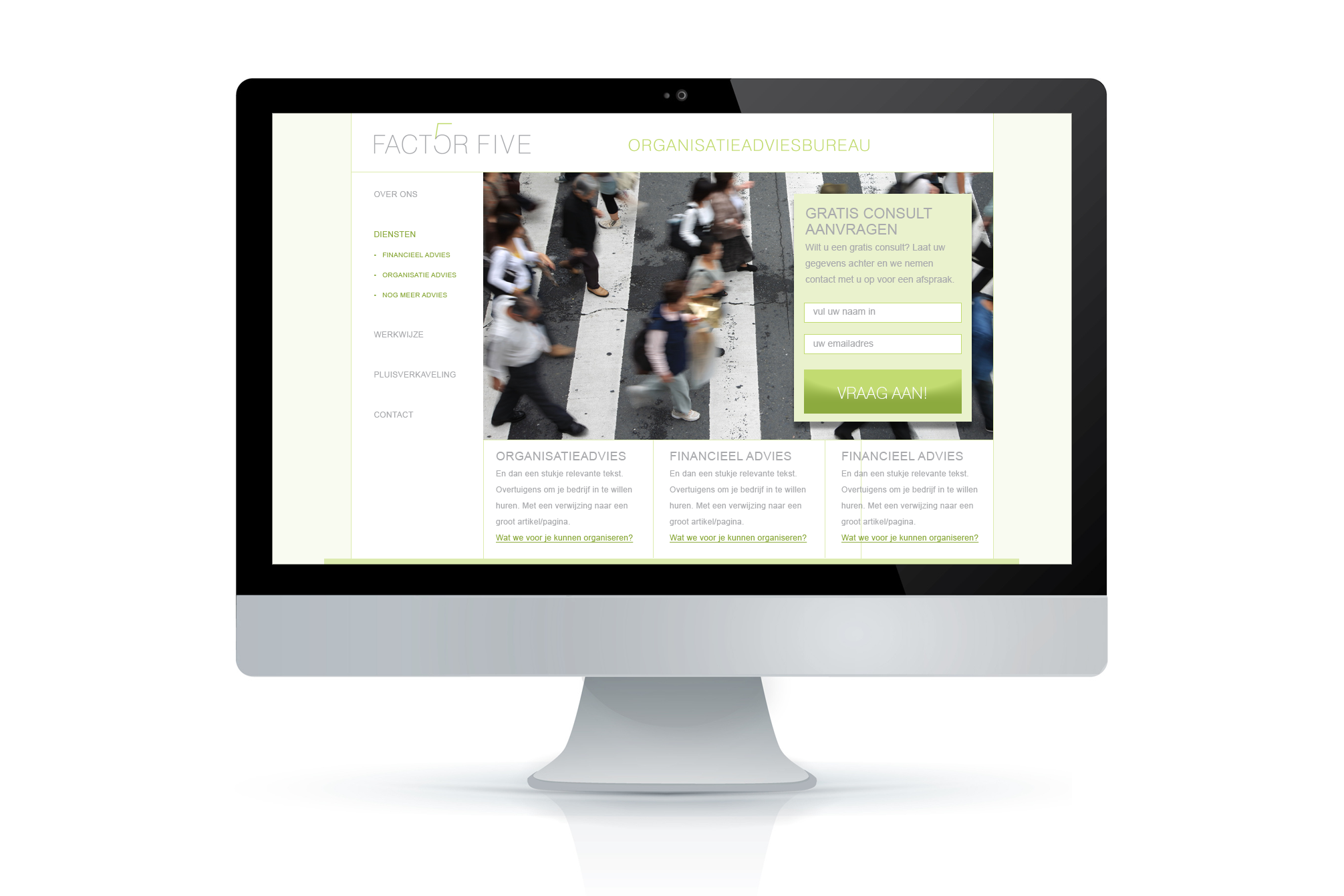 website ontwerp factor 5 - Studio Buffalo / Reclamebureau / Grafisch ...